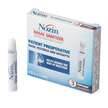 Antiseptic NOZIN® Nasal Sanitizer® POPswab® Patient Preoperative Nasal ...