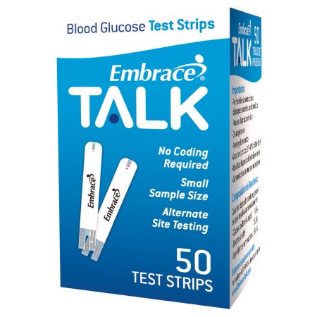 Blood Glucose Test Strips Embrace® 50 Strips per Pack – ER Medical Supply