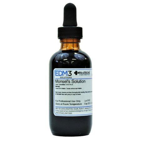 Monsel's Solution (Ferric Subsulfate) EDM3® 2 oz. – ER Medical Supply