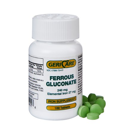 Mineral Supplement Geri-Care® Iron 240 mg Strength Tablet 100 per Bott ...