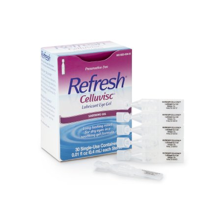 Eye Lubricant Refresh® Celluvisc® 0.01 oz. Gel Eye Drops – ER Medical ...