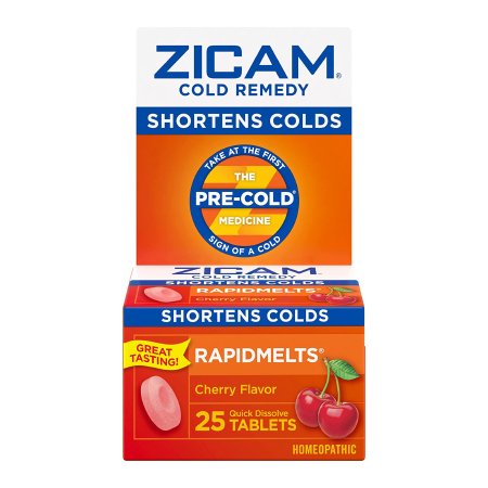 Cold and Cough Relief Zicam® 2X - 1X Strength Tablet 25 per Box – ER ...