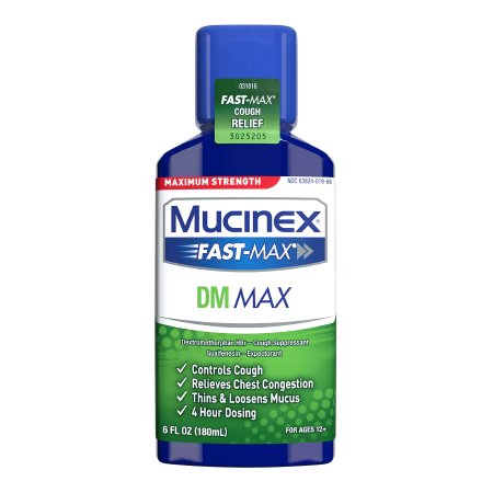 Cold and Cough Relief Mucinex® Fast-Max™ DM Max 400 mg - 20 mg / 20 mL ...